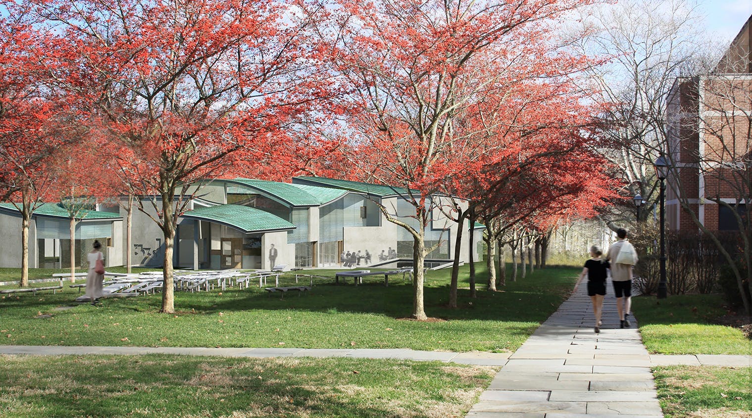 Steven Holl-designed Rubenstein Commons at the Institute for Advanced ...