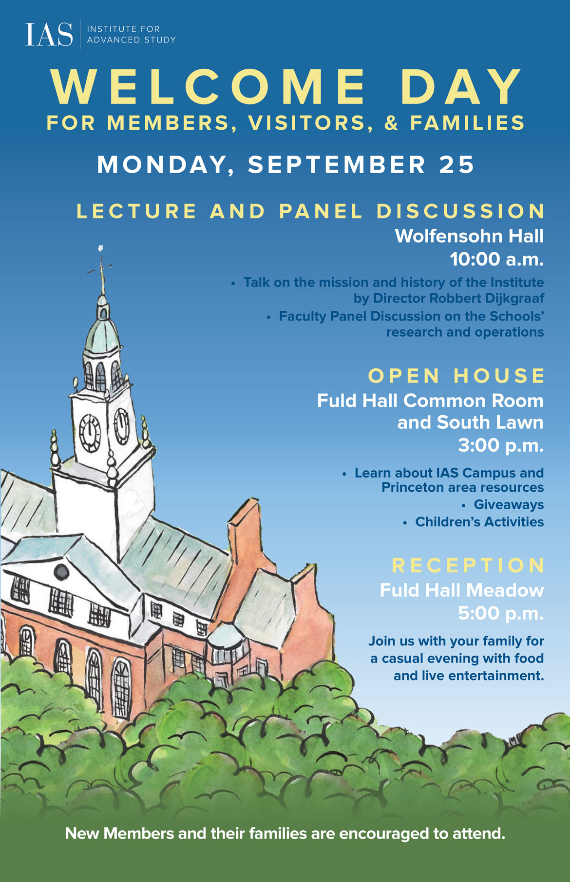 Institute Welcome Day - Events | Institute for Advanced Study