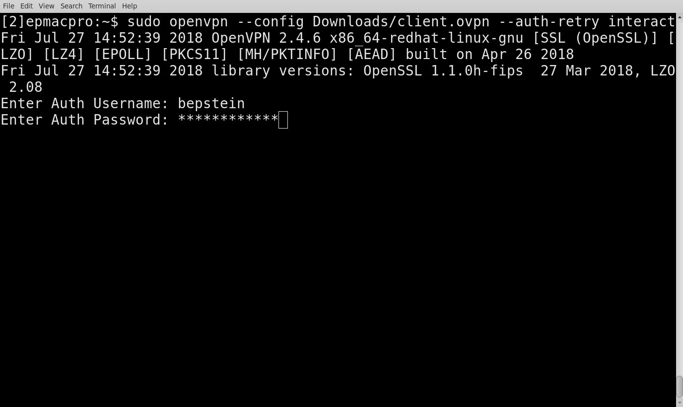 OpenVPN for Linux Installation Guide | Institute for Advanced Study