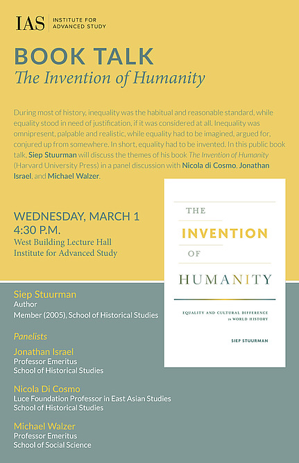 Book Talk: The Invention of Humanity - Events | Institute for Advanced ...