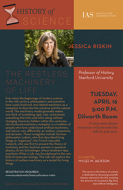 History of Science Lecture with Jessica Riskin - Events | Institute for ...