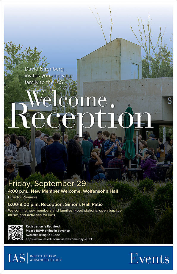 IAS Welcome Reception - Events | Institute for Advanced Study