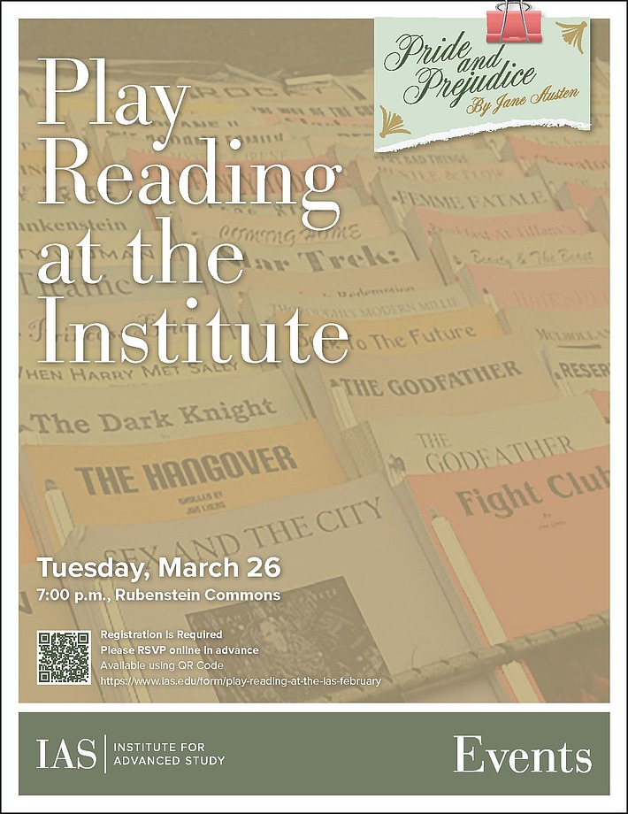 Play Reading at the IAS - Events | Institute for Advanced Study